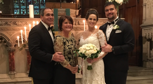 Our Son’s Wedding Day Locking Arms Men: